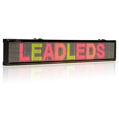 Leadleds 40x6.3 Inches RGY Tri-Color (Red, Green, Amber) LED Display ...