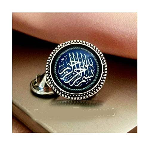 Amazon.com: Allah Arabic Lapel Tie Pin Tack Cufflinks, Suit Tie Necktie ...