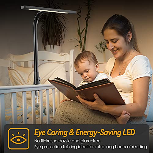 SKYLEO LED Desk Lamp with Clip - Eye Protection Desk Lamps for Home ...