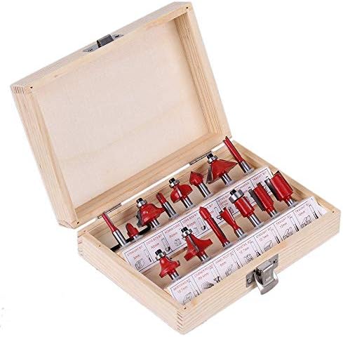 15 Pieces 6.35mm Shank Carbide Router Bit sets price in UAE | Amazon ...