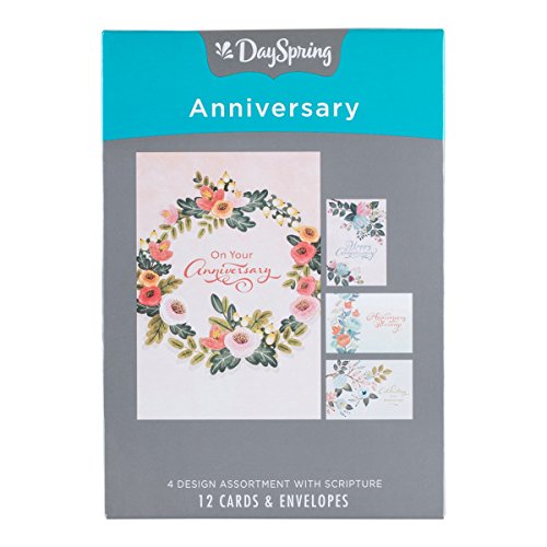 DaySpring Anniversary - Inspirational Boxed Cards - Floral Border ...