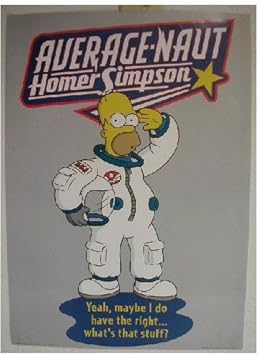 Amazon.com: The Simpsons Poster Simpson's Homer as Astronaut: Prints ...