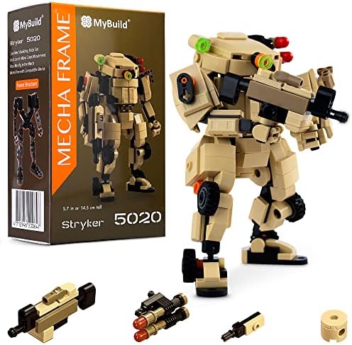 MyBuild Mecha Frame Armed Forces Stryker 5020 Desert Armor Robot Blocks ...
