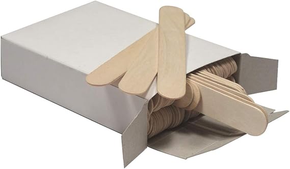 Spatule en bois pour épilation à la cire (sachet de 100): Amazon.fr ...