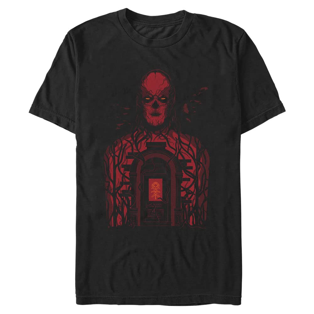 Stranger Things Men's Big VECNA Door T-Shirt, Black, 3X-Large Tall for ...