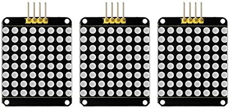 KEYESTUDIO 3Pcs I2C Interface 8X8 LED Dot Matrix Display Module Kit for ...