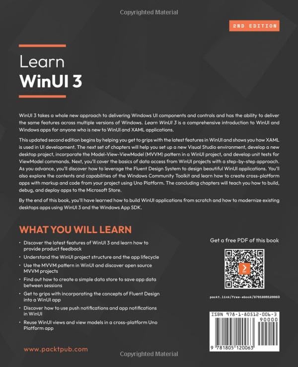 Mua Learn WinUI 3 - Second Edition: Leverage WinUI and the Windows App SDK to create modern ...