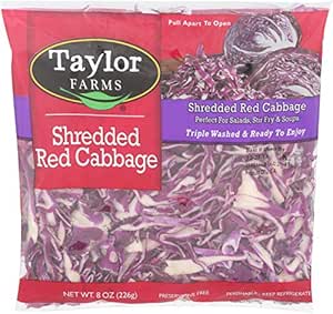 Sandra Vegetable Cut Cabbage Shredded Conventional, 8 Ounce: Amazon.com ...