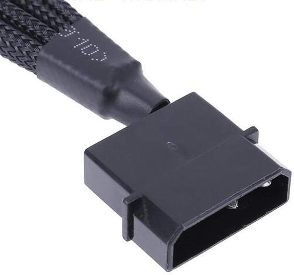 4-Pin Molex to 4 x 3/4-Pin PC Case Fan Sleeved Adapter Cable, 3-Pin or ...