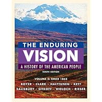 Amazon.com: The Enduring Vision, Volume II: Since 1865: 9781337113779 ...