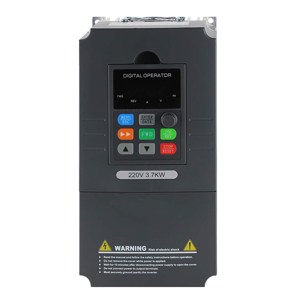 ATO 5hp VFD, 220V Single To Three Phase VFD Variable Frequency Drive ...