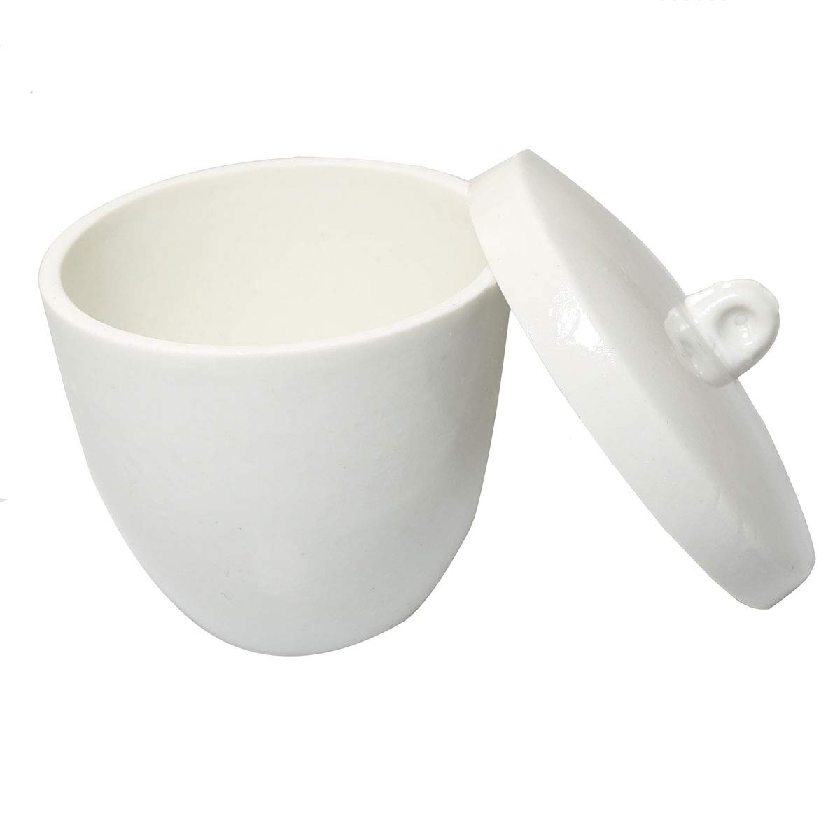 PZRT Laboratory Porcelain Crucible With Lid, Lab Equipment Porcelain Crucible, 50mL Capacity on ...