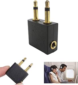 Amazon.com: Airplane Headphones Jack Adapter Plug Airline Adaptor ...