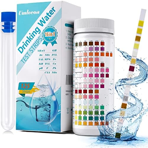 Umlecoa 16 in 1 Premium Drinking Water Test Kit - 125 Home Water ...