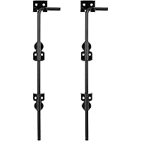 Amazon.com: 18" Cane Bolt Drop Rod Heavy Duty Gate Hardware Black Solid ...