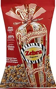 Amazon.com: Popcornopolis Zebra Popcorn, 11 oz