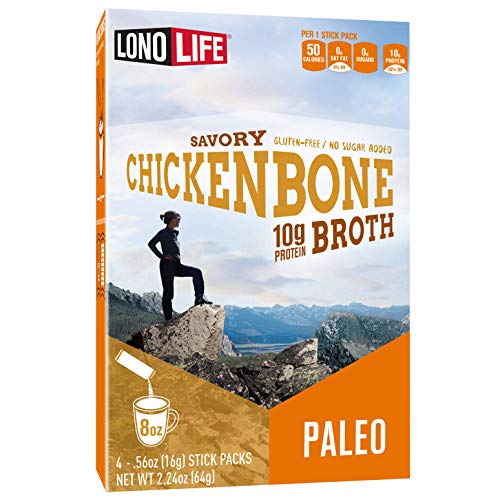 LonoLife Chicken Bone Broth Powder Mix | 10g Protein | Collagen-Rich ...