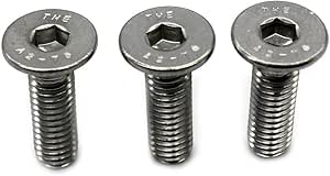 Fullerkreg 18-8 Stainless Steel Hex Drive Flat Head Screw M5 x 0.8 mm Thread, 12 mm Long,Packs ...