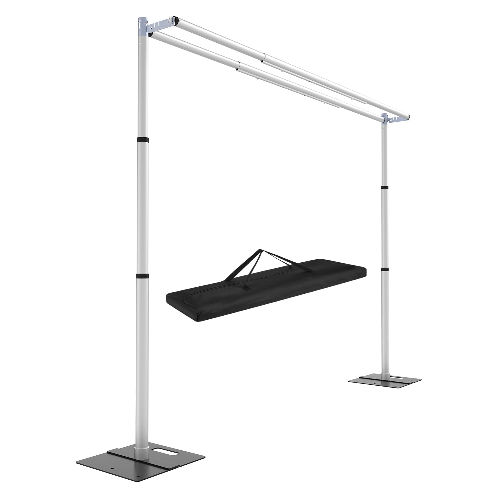 Hecis10ftx10ft Double Crossbar Pipe and Drape Backdrop Stand Kit, Heavy ...