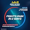 Advil Dual Action Coated Caplets with Acetaminophen, 250 Mg Ibuprofen ...