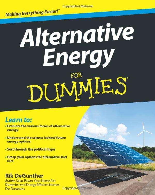 Alternative Energy For Dummies: DeGunther, Rik: 9780470430620: Amazon ...
