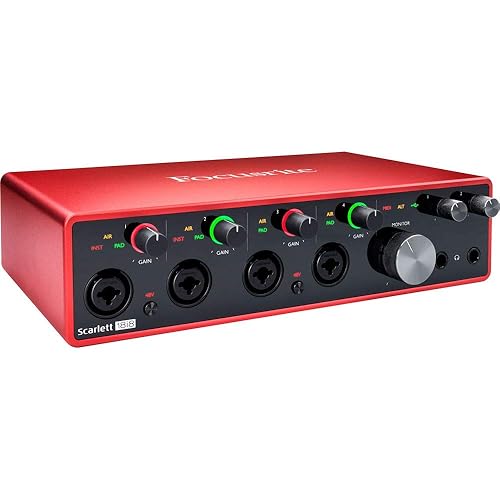 Focusrite Scarlett 18i8 3rd Gen USB Audio Interface for Recording, Producing and Engineering ...