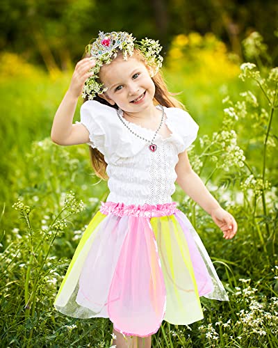 Jeowoqao Girls Dress Up Costume Set, Fairy and Mermaid Role Play Dress ...