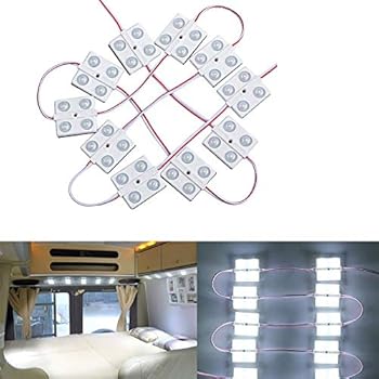 Amazon.com: 12V 40 LEDs Van Interior Lights White LED Lamp Waterproof ...