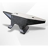 Amazon.com: VEVOR Cast Iron Anvil, 132 Lbs(60kg) Single Horn Anvil with ...