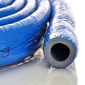 10m BLUE pipe insulation tube for 22mm pipe thermal lagging foam for ...