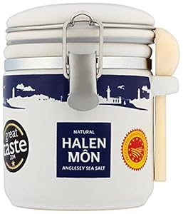 Halen Mon Clamp top Jar and Pure Sea Salt PDO 100 g: Amazon.co.uk: Grocery
