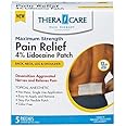 Amazon.com: TheraCare Maximum Strength Pain Relief 4% Lidocaine Patch ...