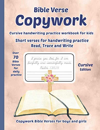 Mua Bible Verse Copywork - Cursive handwriting practice workbook for ...
