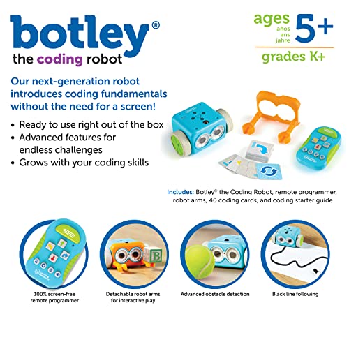 Learning Resources Botley The Coding Robot - 45 Pieces, Ages 5+ Screen- Free Coding Toys, Coding ...