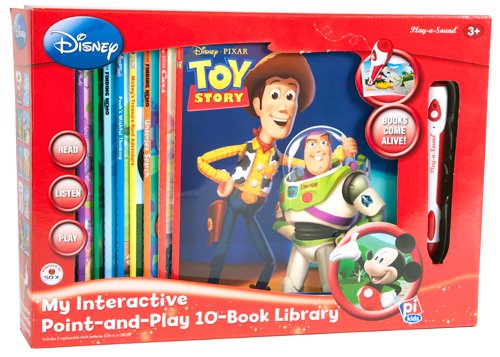 My Interactive Point-and-Play with Disney 10-Book Library (red box ...