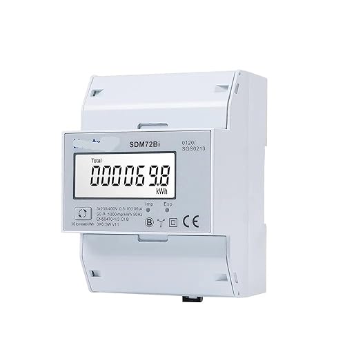 3 Phase 4 Wire Energy Meter, SDM72Bi, 10(100) A, 220/230V, Resettable ...