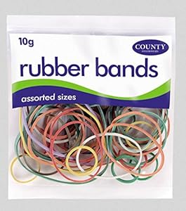 Packets Rubber Bands Assorted Sizes [coloured 10gsm]: Amazon.co.uk ...