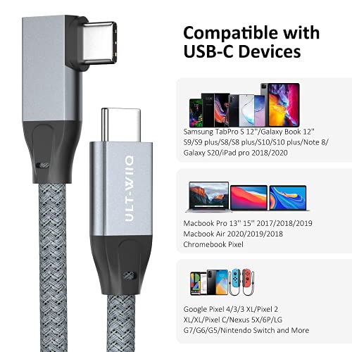 USB C 3.2 Gen2x2 Cable 100W, 20Gbps Updated 90 Degree Right Angle USB C ...