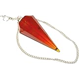 Amber Crystal Chakra Healing Pendulum or Pendant Ancient Talisman for ...