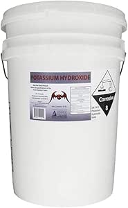 Amazon.com: 45 lb Pail Potassium Hydroxide Meets Food Chemical Codex ...
