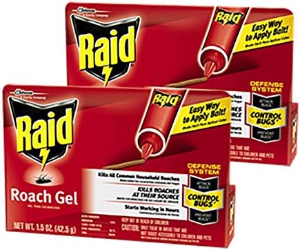 Raid Roach Gel, Defense System to Control Bugs, 1.5 OZ (Pack of 2 ...