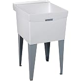 Mustee 21F Lil'Tub Utilatub Laundry Tub Floor Mount, 24-Inch x 18-Inch ...