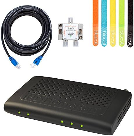 SiliconDust HDHomeRun Prime HDHR3-CC Tuner Bundle with Blucoil 10-FT 1 ...