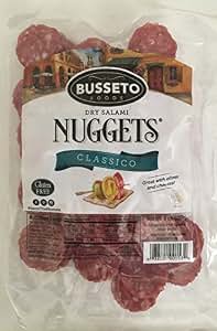 Amazon.com : 8oz Busseto Classico Italian Dry Salame Bite Size Nugget ...