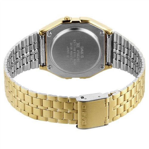 SoltekOnline: Casio Ladies Reloj mediano digital de tono dorado retro LA-680WGA-1DF