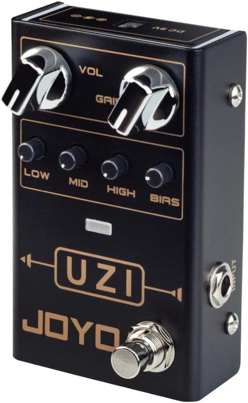 JOYO UZI R-03 R Series Distortion Heavy Metal Pedal with BIAS Knob Switch Between American and ...
