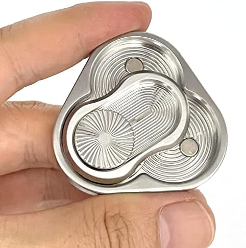 FPJ Triangle Rotation Fidget Slider EDC Adult Metal Fidget Toys ADHD ...