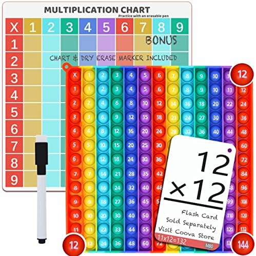 سعر Multiplication Pop It 12x12 Math Fidget Toys-Multiplication Table ...