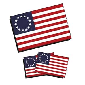 Amazon.com: Betsy Ross flag tattoo transfers: Toys & Games