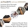 ALPHA GRIPZ Original Hand Grip Extensor Trainer Strengthener, Complete ...